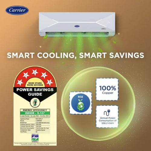 CARRIER 1.5 TON 5 STAR INVERTER SPLIT AC 20K XPERT LUMO FXI 5S (1.5 TO